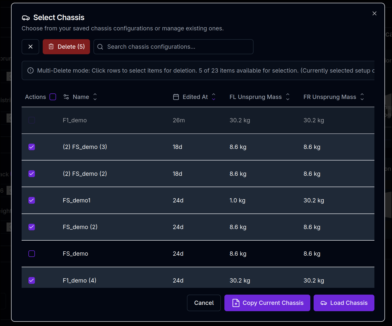 Applied Racing Dynamics
